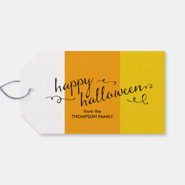 Candy Corn Halloween Gift Tags | Zazzle