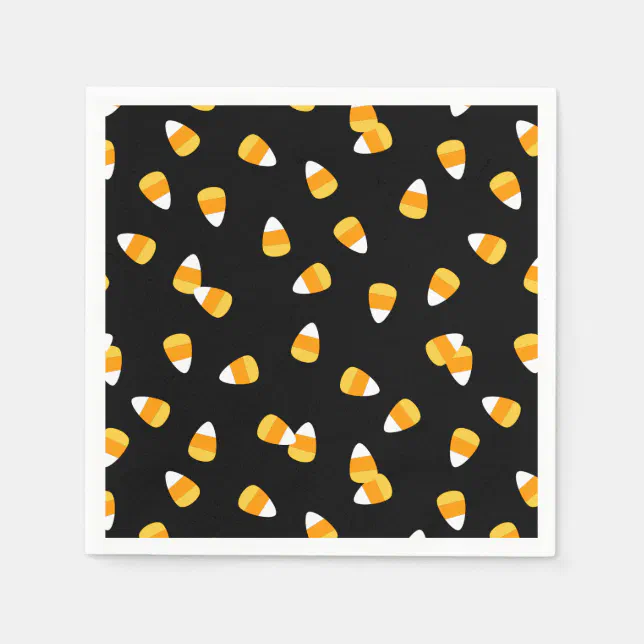 Candy Corn Halloween Party Napkins | Zazzle