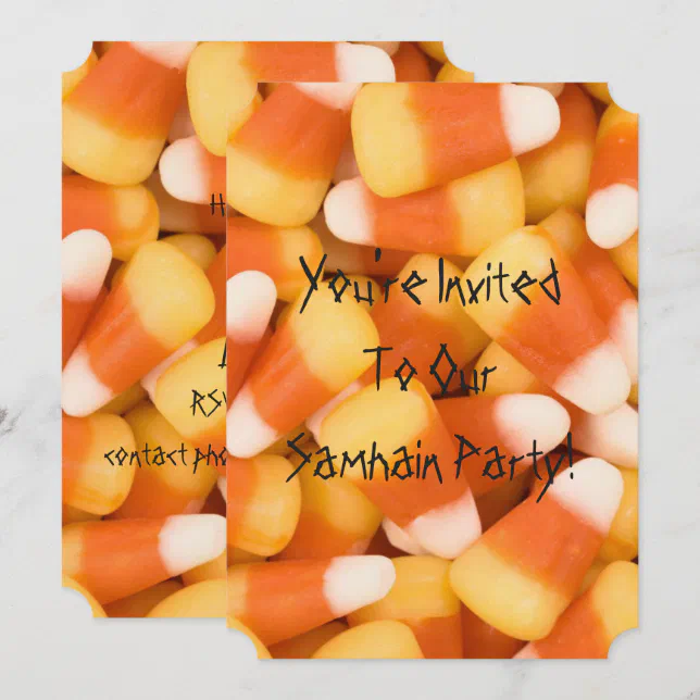 candy_corn invitation | Zazzle