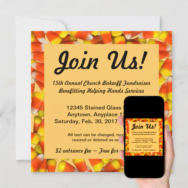 Candy Corn Invitation | Zazzle