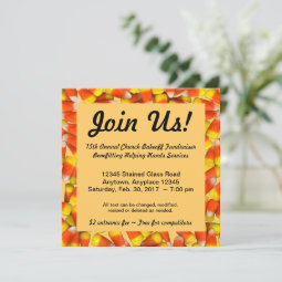 Candy Corn Invitation | Zazzle