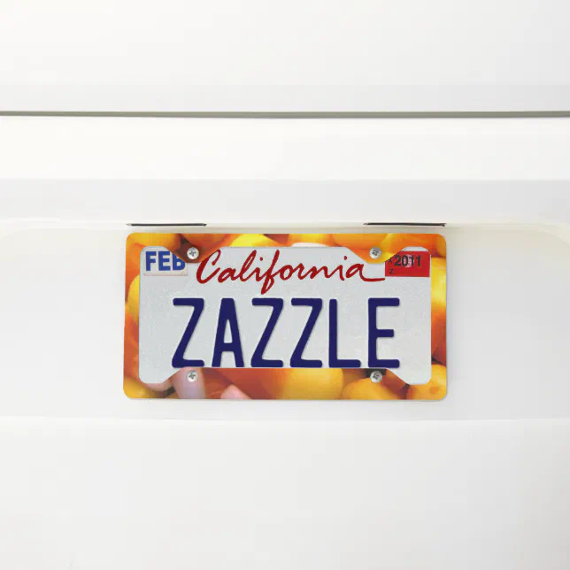 Candy Corn License Plate Frame | Zazzle