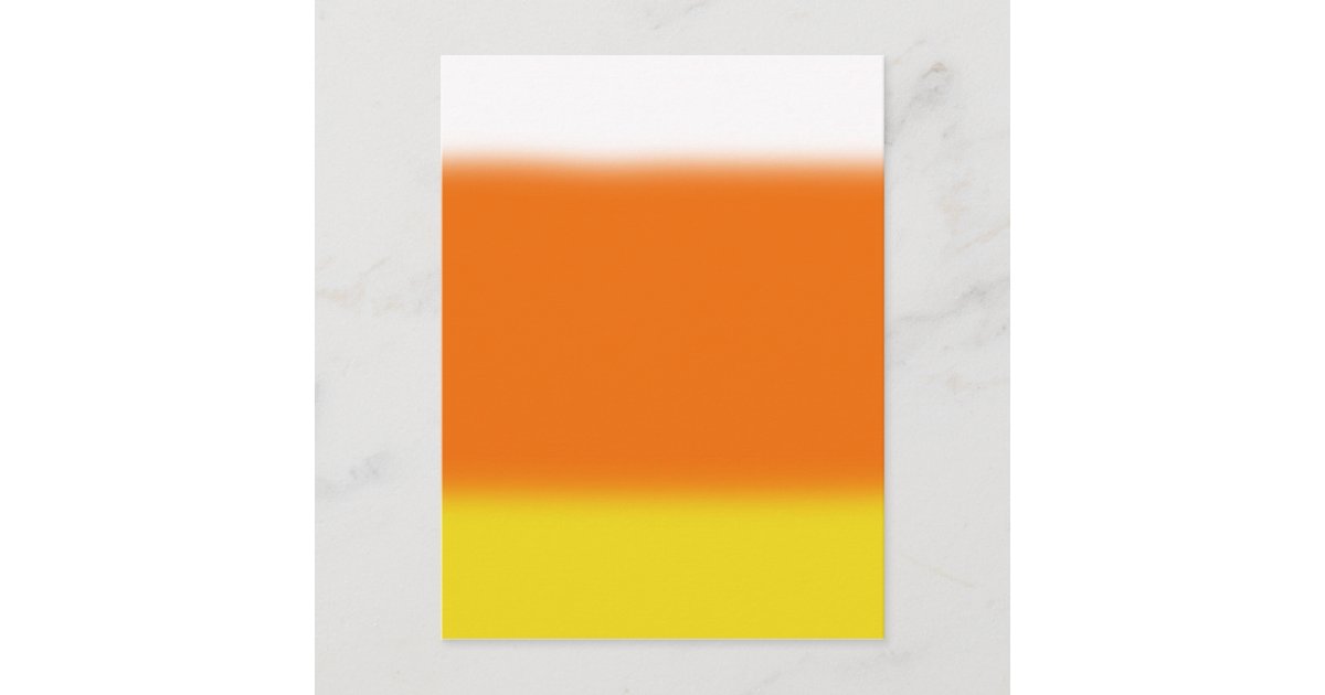 Candy Corn Ombre Postcard | Zazzle