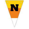 Candy Corn Piece Happy Halloween Bunting Flags | Zazzle
