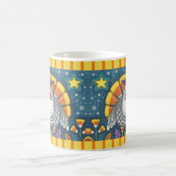 CANDY CORN TURKEY, THANKSGIVING BIRD CLASSIC MUG | Zazzle