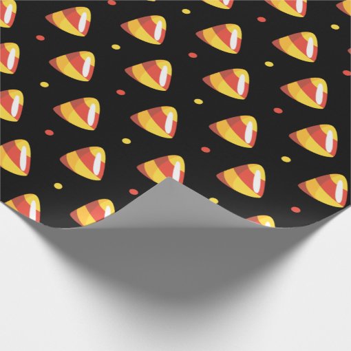 candy corns halloween candy pattern wrapping paper | Zazzle