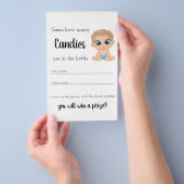 Candy Guessing Game Baby Boy Flyer | Zazzle