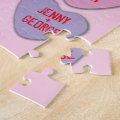 Candy Hearts Custom Messages Valentine Jigsaw Puzzle | Zazzle