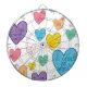 Candy Hearts Dart Board | Zazzle