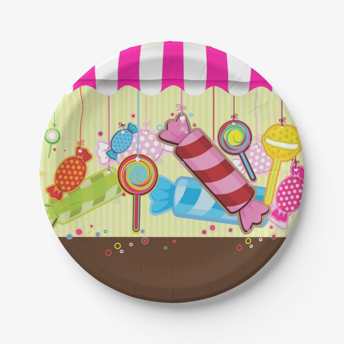 Candy land Birthday Party paper plates | Zazzle.com