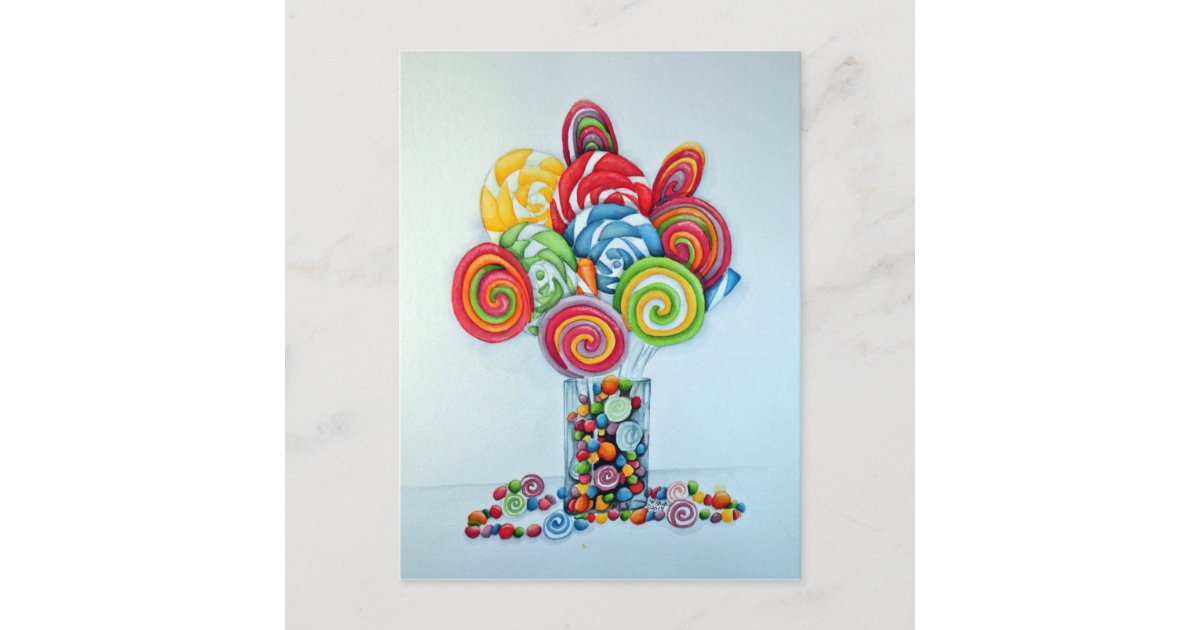 Candy land postcard | Zazzle