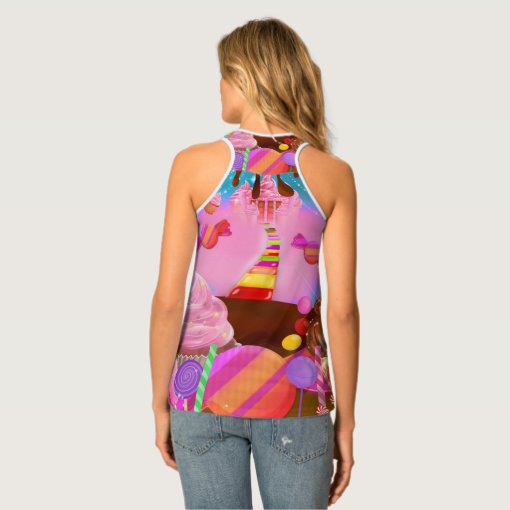 Candy Land Sweets Candyland Cupcakes Chocolate Tank Top | Zazzle