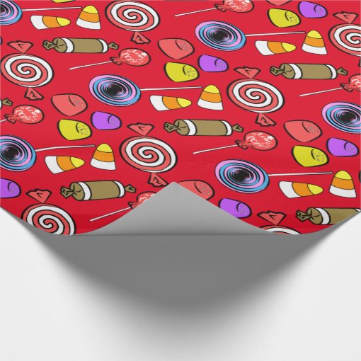 Candy Patterned Wrapping Paper | Zazzle
