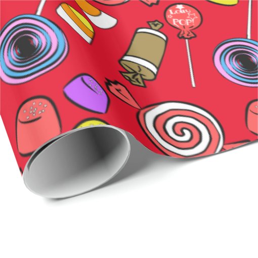 Candy Patterned Wrapping Paper | Zazzle