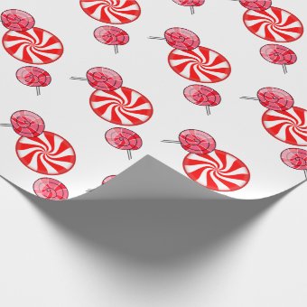 Candy Peppermint Wrapping Paper | Zazzle