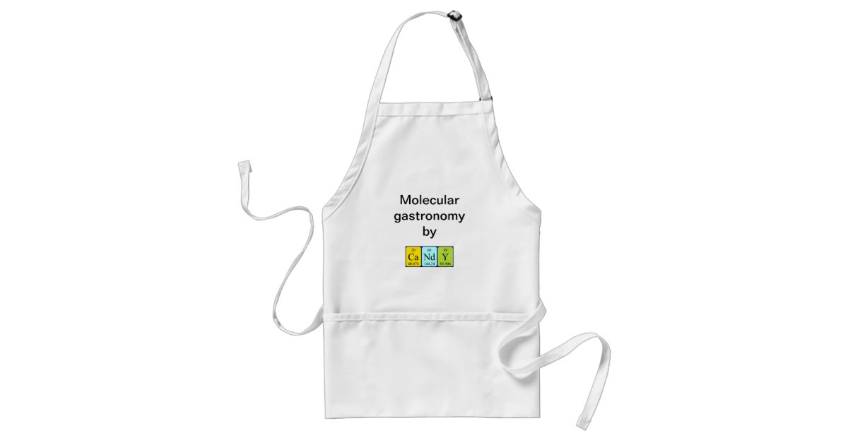 Candy periodic table name apron | Zazzle