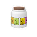Candy periodic table word candy jar | Zazzle