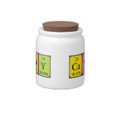 Candy periodic table word candy jar | Zazzle