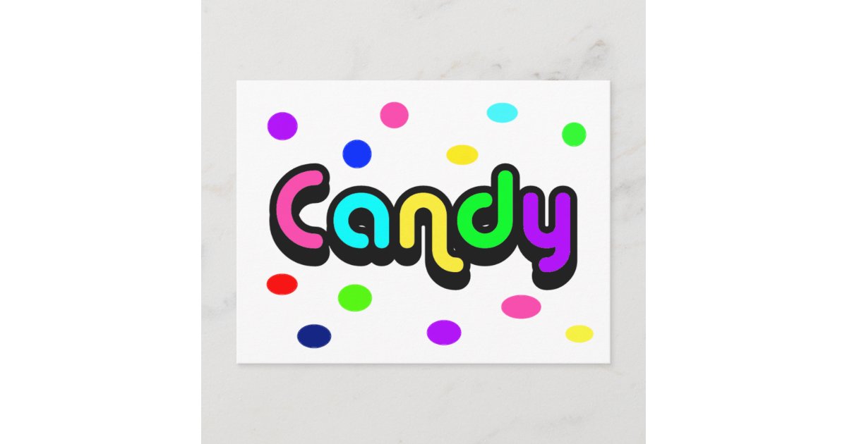 Candy-postcard Postcard | Zazzle