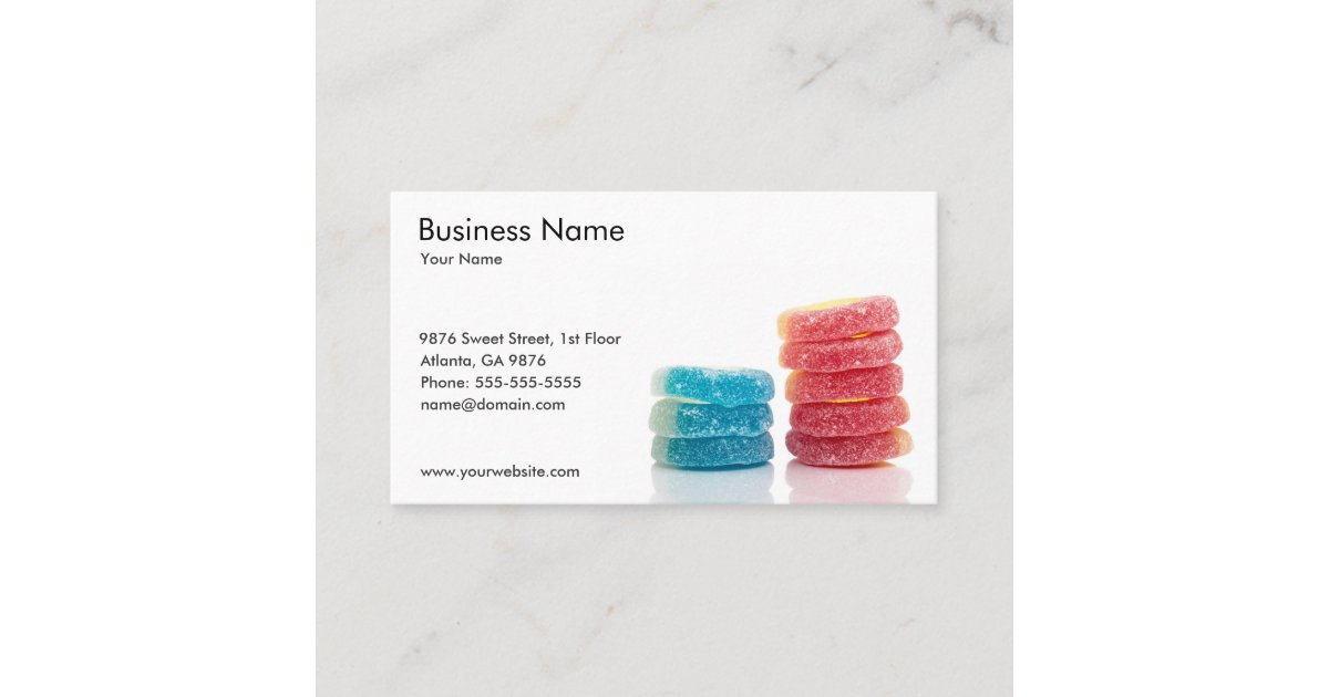 Candy Shop Business Card | Zazzle