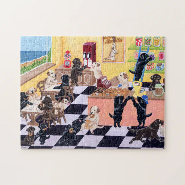Candy Shop Labradors Jigsaw Puzzle | Zazzle