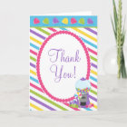 Candy Theme Thank You Card Sweet Sprinkles | Zazzle.com