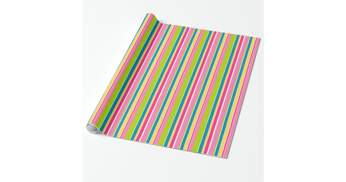 Candy Stripes Wrapping Paper | Zazzle