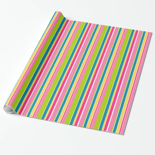 Candy Stripes Wrapping Paper | Zazzle
