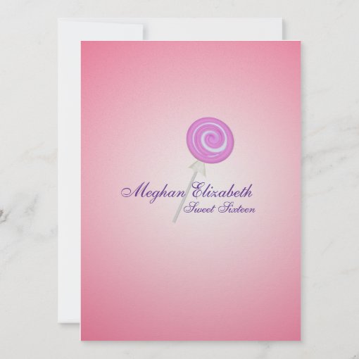 Candy Sweet Sixteen Birthday Watermelon Dark Pink Invitation | Zazzle