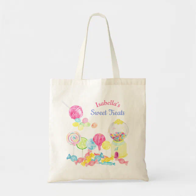 Candy Sweet Treats Personalized Birthday Tote Bag | Zazzle