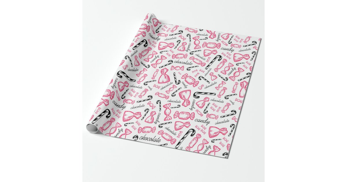 Candy Wrapping Paper | Zazzle