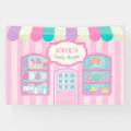 Candyland Birthday Decorations Candy Shop Banner | Zazzle