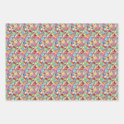 Candyland Trio Wrapping Paper Sheets | Zazzle