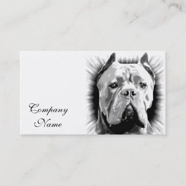 Cane Corso Dog Business Card | Zazzle