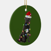 Cane corso With Christmas Scafts Santa Hat Ceramic Ornament | Zazzle