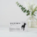 Canine Dog Training Grungy Background Business Card | Zazzle