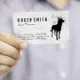 Canine Dog Training Grungy Background Business Card | Zazzle