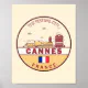Cannes France City Skyline Emblem Poster | Zazzle