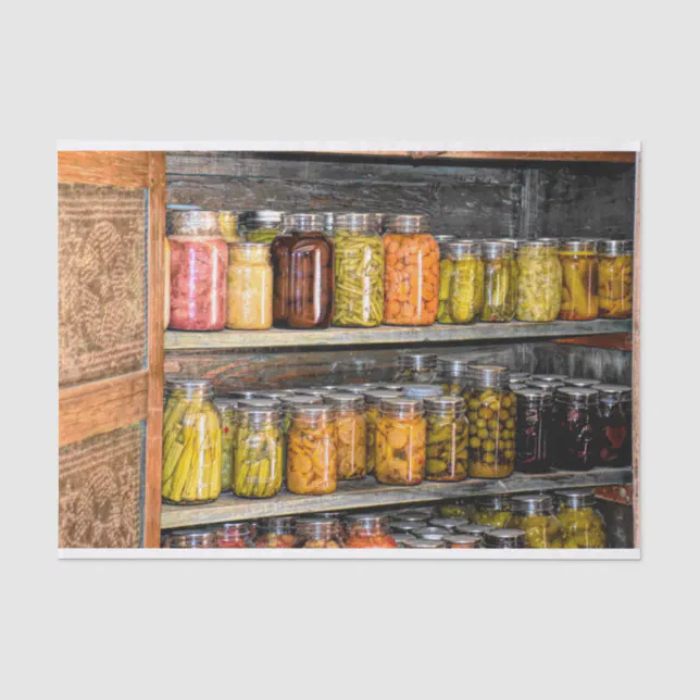 Canning Fall Harvest Preserves Tissue Paper | Zazzle