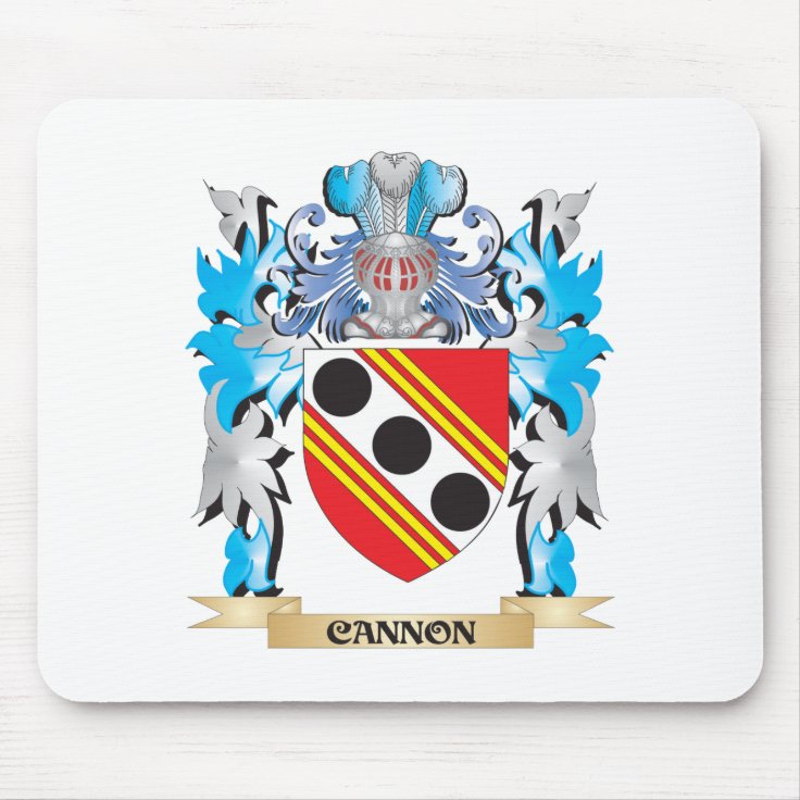 Cannon Coat of Arms - Family Crest Mouse Pad | Zazzle