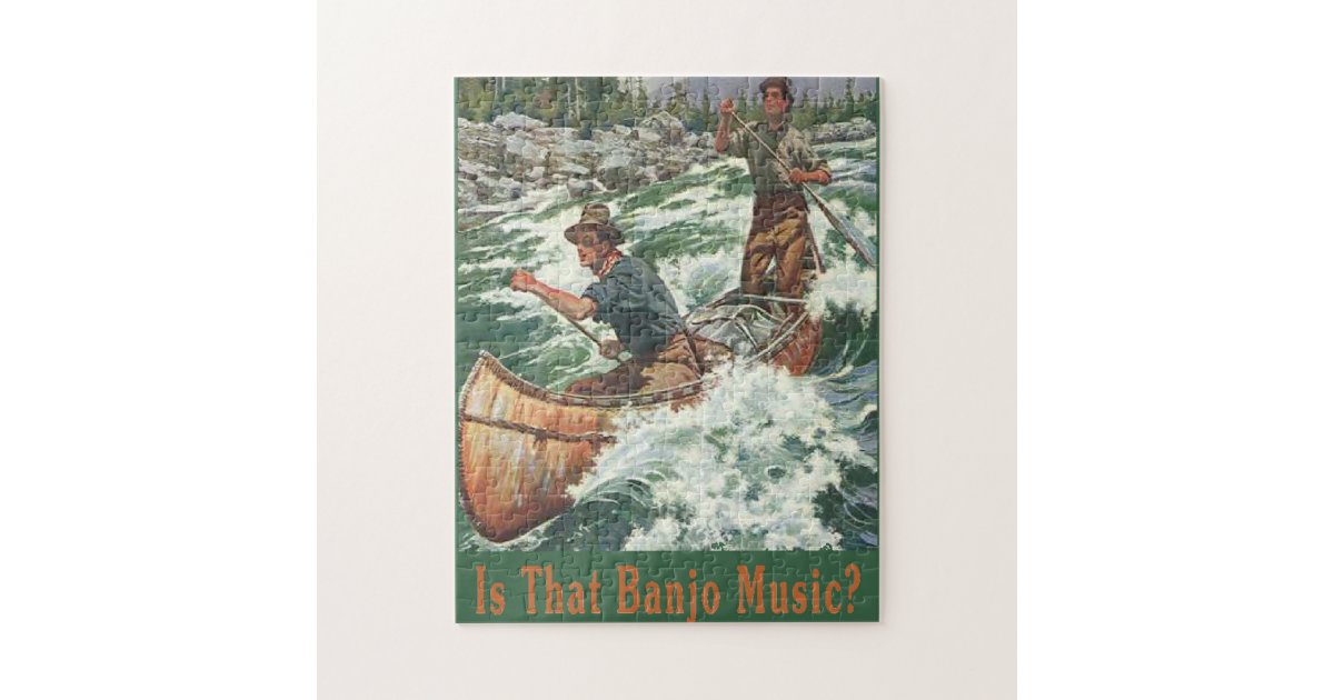 Canoe, Banjo Music Jigsaw Puzzle | Zazzle