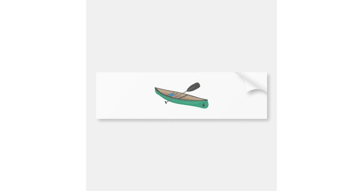 Canoe Bumper Sticker | Zazzle