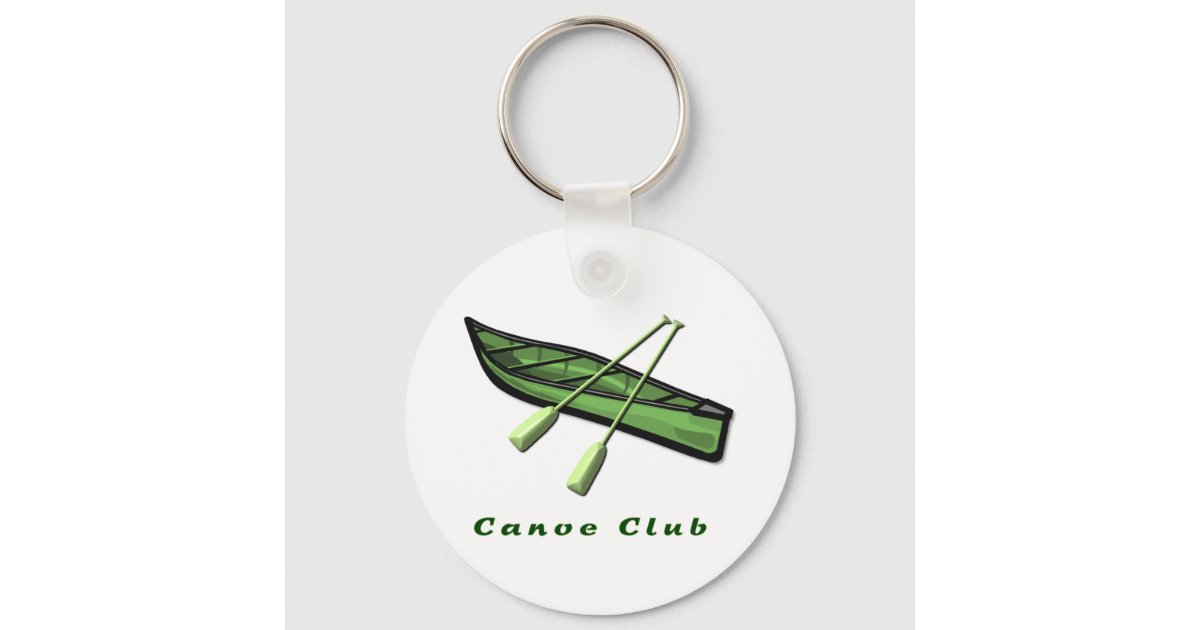 Canoe Club Design Keychain | Zazzle