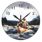 canoe clock on the lake | Zazzle.com