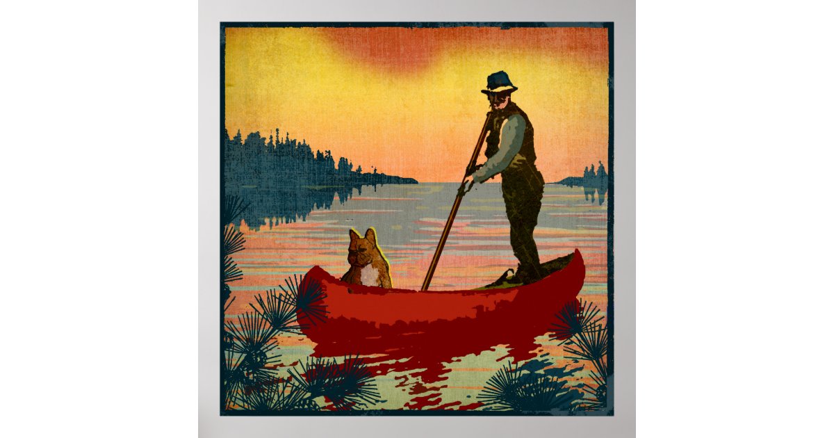 canoe poster | Zazzle