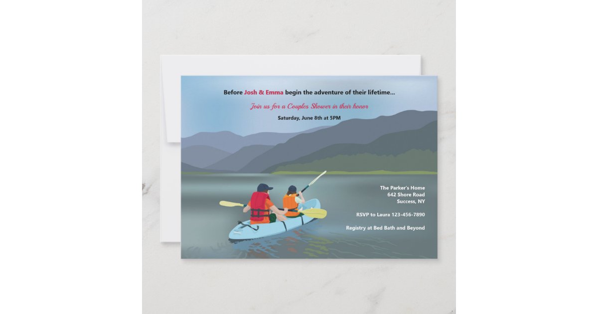 Canoeing Adventure Invitation | Zazzle