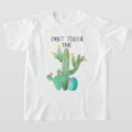 Can't Touch This Cactus Kid's Shirt Watercolor | Zazzle