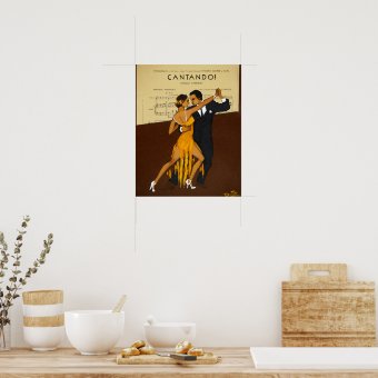 cantando tango poster | Zazzle