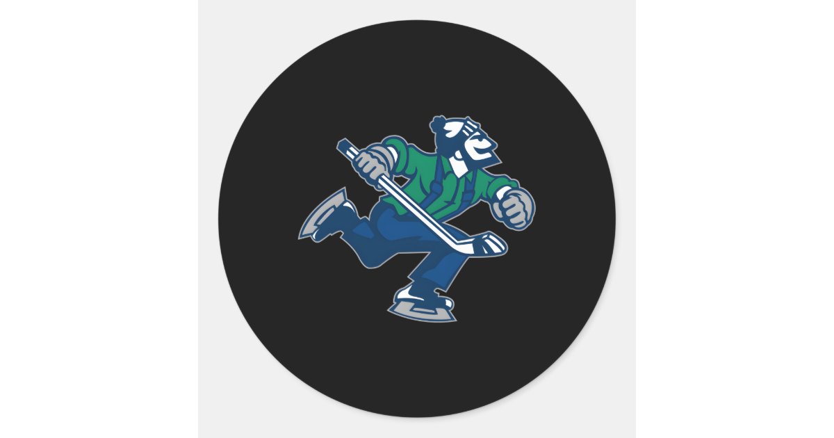 Canuck Hockey Ice Skating Canadian For Canada Team Classic Round ...