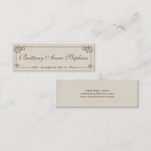 Canvas Graduation Name Card Insert | Zazzle